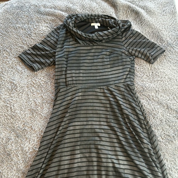 Dress Barn | Dresses | Dress Barn Dress Black And Gray | Poshmark